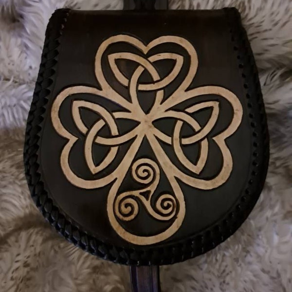 Real Leather Side Quiver With Phoenix Motif / Archer Equipment ...