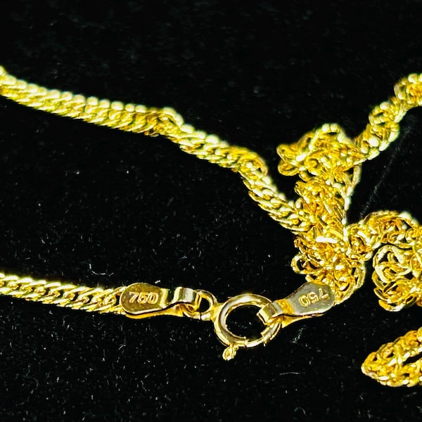 14k Solid Gold Franco Chain Diamond Cut,4.40mm,20",21.5",gold Franco ...