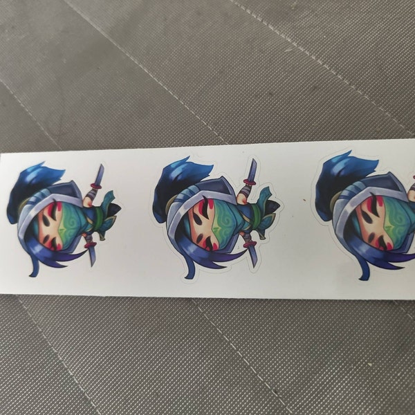 3 6pcs Demon Slayer Genya Sticker, Chibi Genya Stickers Kimetsu No ...