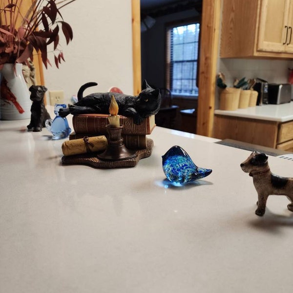 Handmade Cat, the Witching Hour, , Lisa Parker Statue, Black Cat Home ...