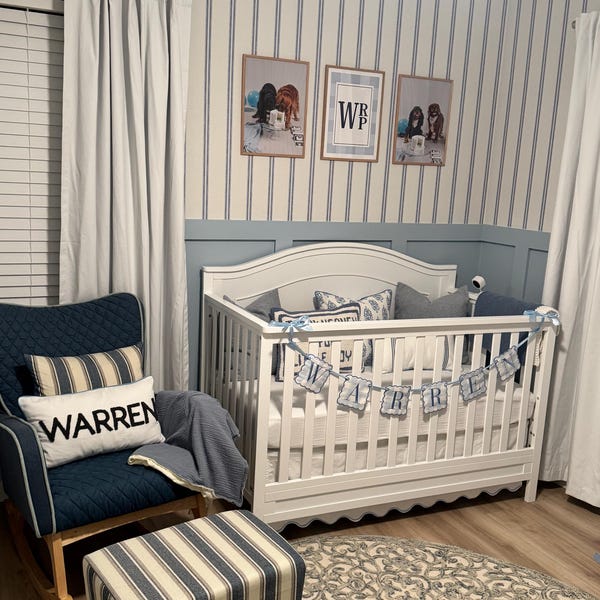 Nursery Decor Set, Heirloom Nursery Sign, Heirloom Nursery Banner Gift ...