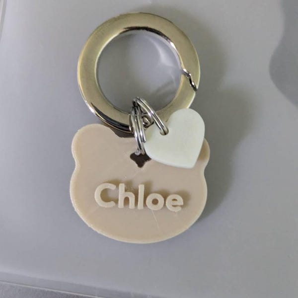 Bear Pet Tag, Lightweight Custom 3D Printed Tags - Etsy