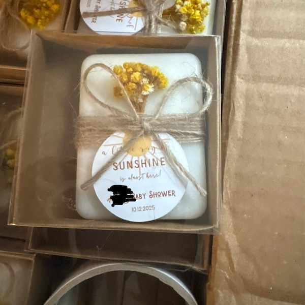 Lemon Blossom Soap | Handcrafted Citrus Theme | Live Flowers & Jute ...