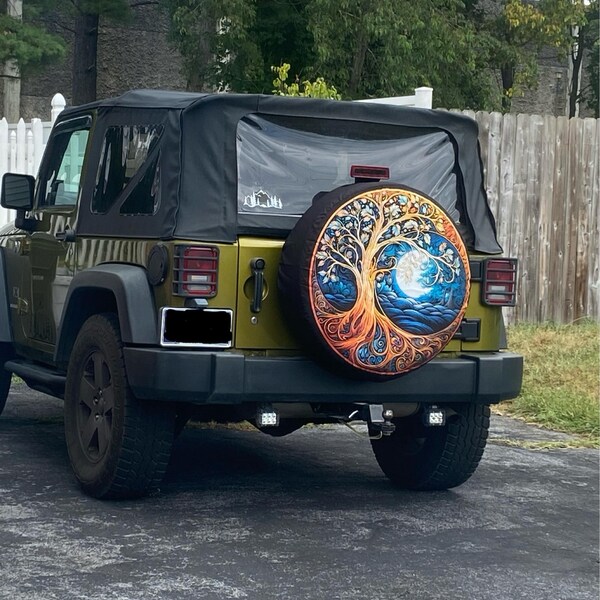Yin Yang Tree of Life Spare Tire Cover With or Without Backup Camera ...