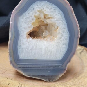 6.9 Lb Agate Geode Geode Quartz Geode Polished Geode Half Crystal Geode ...