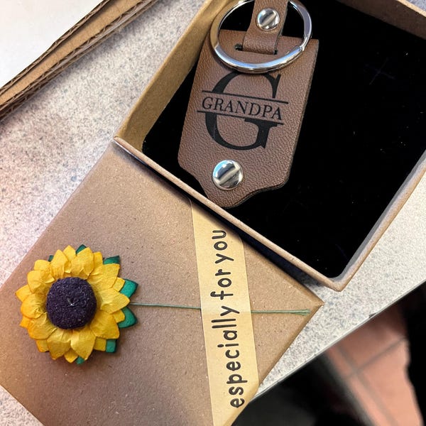 Personalized Mens Leather Photo Keychain,custom Picture Keychain ...