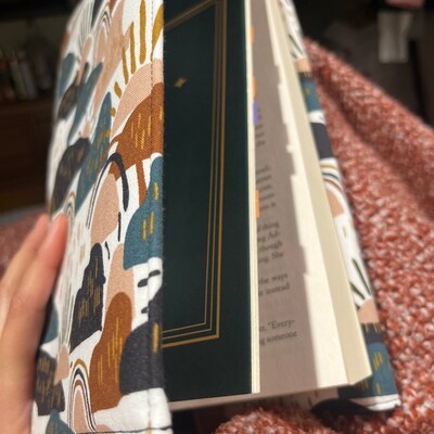 Adjustable Book Cover Fabric Book Cover Fabric Book Sleeve Adjustable ...