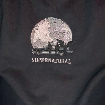 Castiel's Handprint Dean Supernatural Embroidered Crewneck Sweatshirt ...