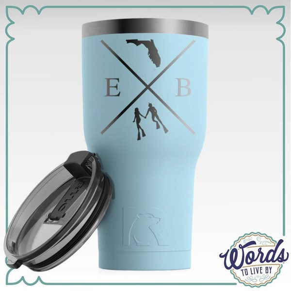 RTIC Customized 20 Oz Vacuum Sealed Engraved Tumbler | Personalized ...