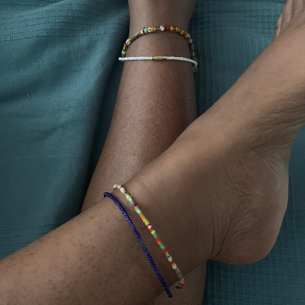 Assorted Beaded Anklets - African Jewelry - Anklets - With Clasps - Etsy