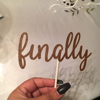 Finally Cake Topper Wedding Cake Topper Wedding Cake - Etsy