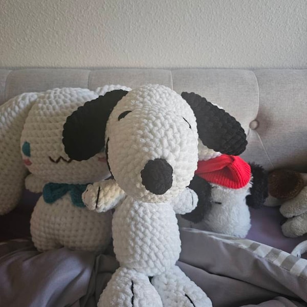 Fifi Snoopyy Girlfriend Peanuts Crocheted Plushie Kid Friendly Animal ...