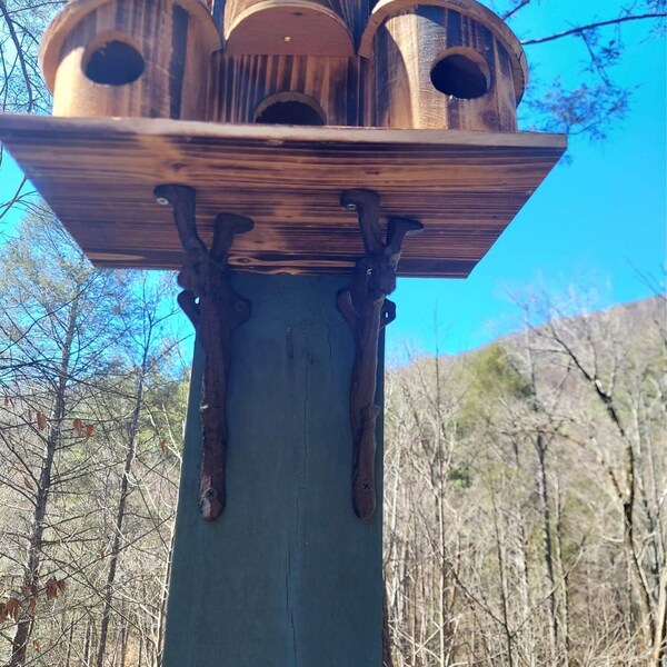 Set of 2 TREE BRANCH Brackets - Cast Iron Metal Shelf Brackets - Rustic ...