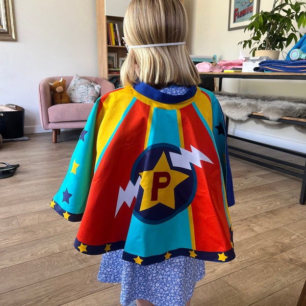 Personalised Superhero Cape and Mask Set, Super Boy, Super Girl, Super ...