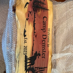 Cabin Sign Farm Sign Fathers Day Camp Personalized - Etsy