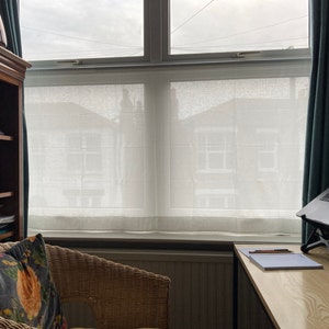 Cotton Muslin Blind, Flat Curtain, Egyptian Cotton, Max Length 120cm - Etsy