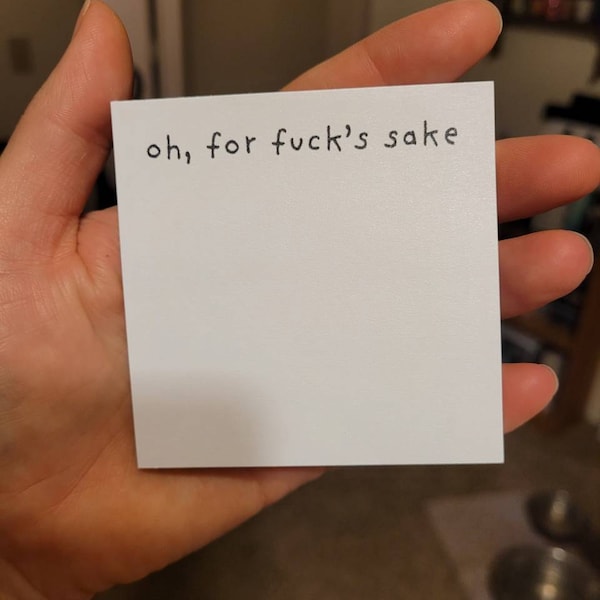 Funny "for Fuck's Sake" Sticky Note, Gag Gift, Stocking Stuffer - Etsy
