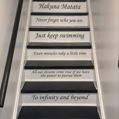 Stair Decals Quotes Stairway Decals Quote 13 Steps Vinyl Stickers ...