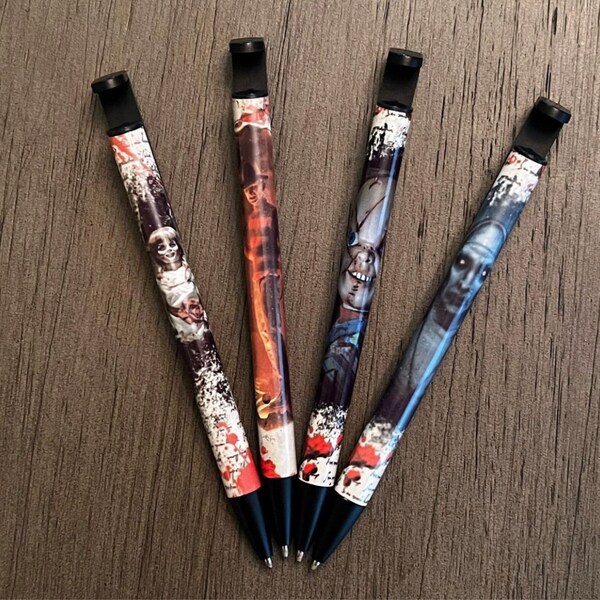 Halloween Pen Wrap Bundle, Wraps Waterslide Pen Wraps, Horror Pen Wrap ...