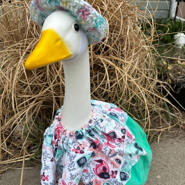 Best Dressed Goose Geese Clothes Outfit 25-27" LARGE Easter Dress and ...