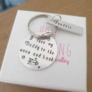 Dad Gifts, Daddy Gifts, Dad Keyring, Daddy Keyring, Fathers Day Gift ...