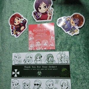 BIOHAZARD 4 FANMADE Mini Sticker Pack バイオハザード 4 ミニーステッカーパック - Etsy UK