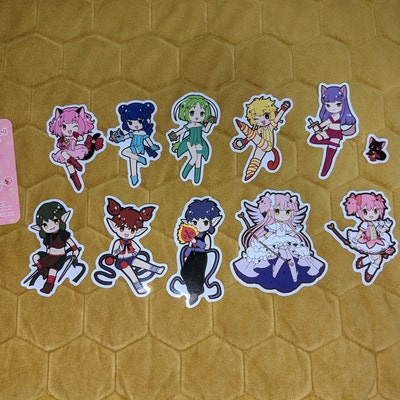 Madoka Magica & Magia Record Vinyl Stickers for Laptop Skateboard ...