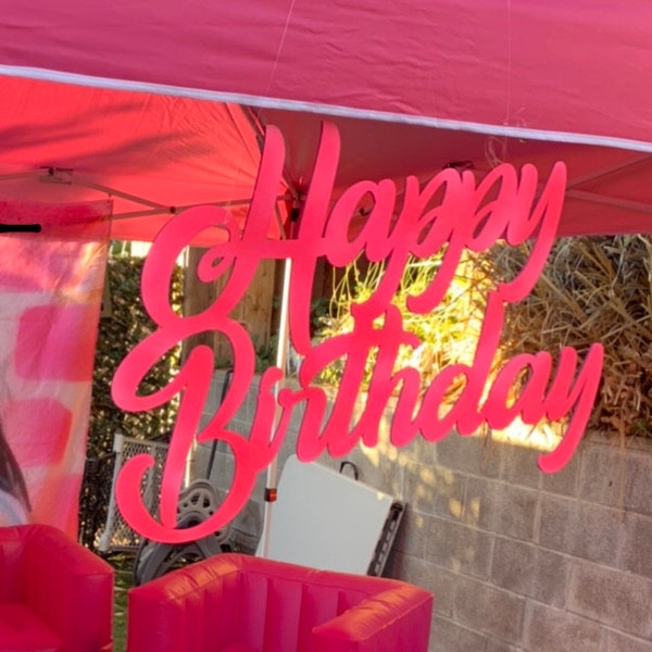 Fifty and Fabulous, Happy Birthday Sign, 50th Birthday Sign, 10 Inch ...