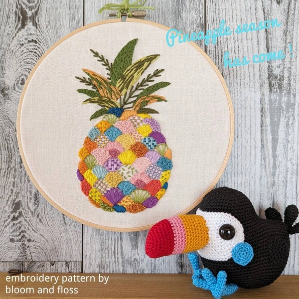 Colorful Bird Hand Embroidery Pattern PDF Instant Download for ...