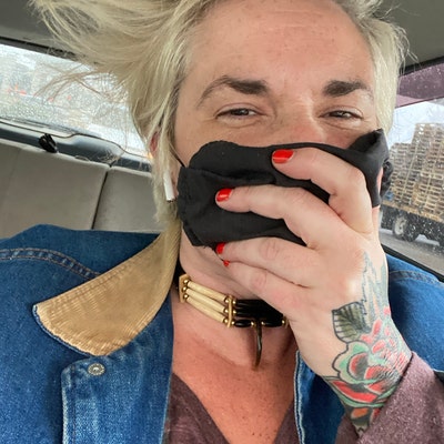 Native American Choker With Badger Claw Authentic Native Made Brain Tan ...