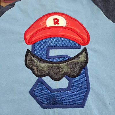 Mario Bros Inspired Birthday Design Number 5 - Etsy