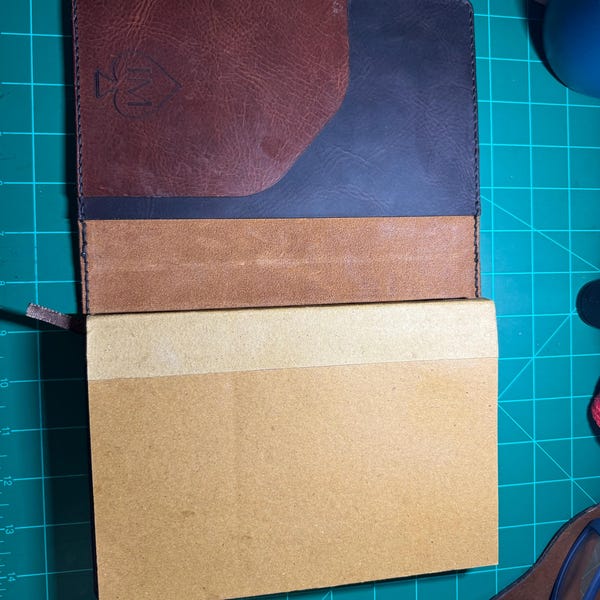 Leather Journal Cover Template SVG, A5 Leather Notebook Cover PDF ...