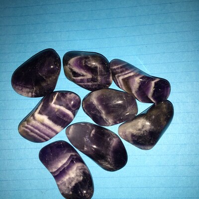 Zebra Amethyst, Banded Amethyst, Tumbled Amethyst, Pocket Amethyst, T-3 ...