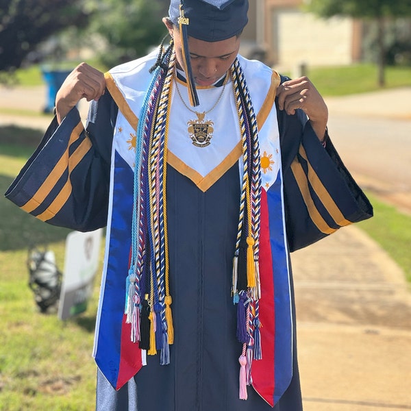 Puerto Rico Graduation Stole | Puerto Rican American Sash Graduación ...