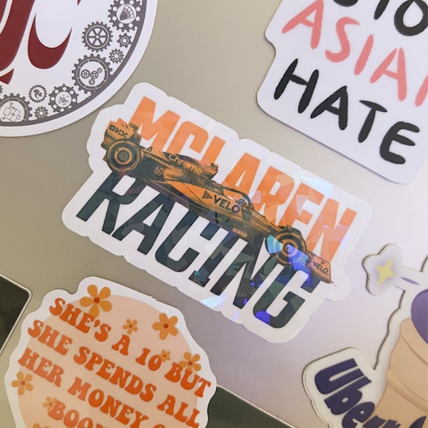 Formula 1 Motel Keychain Waterproof Sticker - F1 Mclaren HQ and Debut ...