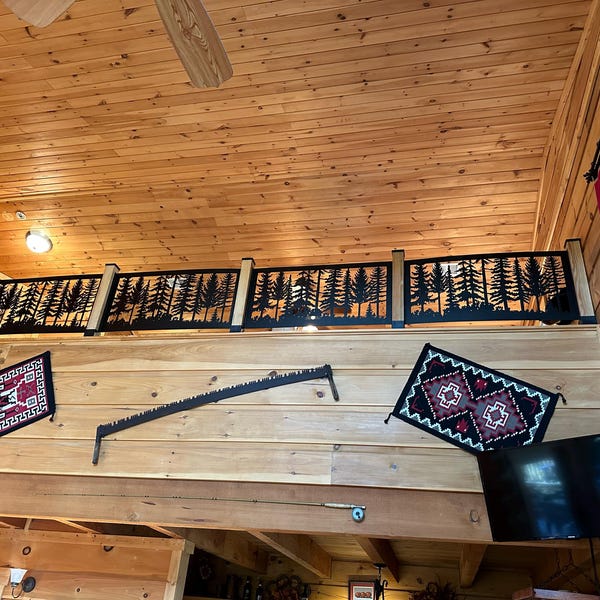 Decorative Rustic Railings and Decorative Metal Panel - Bear, Moose ...