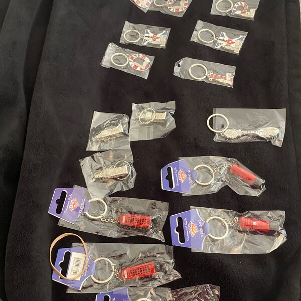 10 X Pieces British England London Key Rings - Keychains Souvenirs ...
