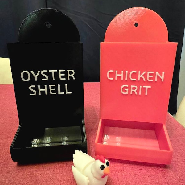 Chicken Oyster Shell/grit Feeder – 3D Printed, Mess-free Design for ...