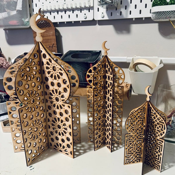 Ramadan Table Decorations SVG DXF Laser Cutting Plans - Eid Mubarak ...