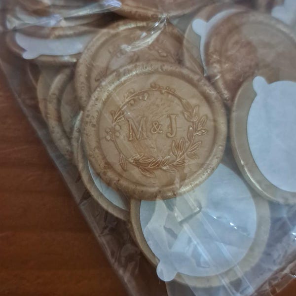 Custom Wax Seal Logo Stickers,40 Logo Series Designs,handmade Self ...