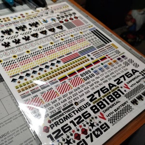 Sci-fi Waterslide Decals, Action Figures Custom Models, Warning Diorama ...