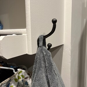 Rustic Cast Iron Coat Hooks 5 Pack Wall Mounted Farmhouse - Etsy