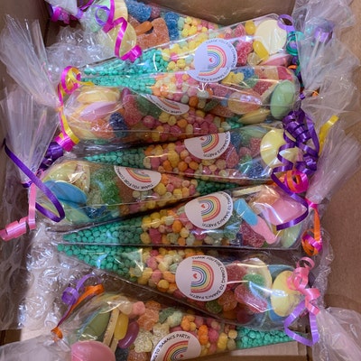 Pre-filled Sweet Cones , Santa Faces, Stocking Filler, Favours ...