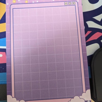 Purple Gradient Clouds Aesthetic Message Memo Notepad - Etsy
