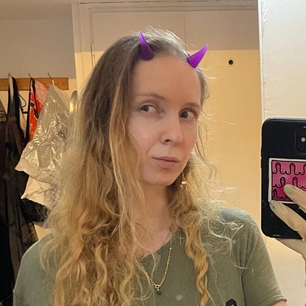 UV Reactive Demon Horns Small Cute Gothic Devil Halloween Spooky ...