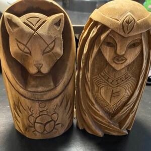 Sculpture Figurines Goibniu god satuette made from Linden Goibniu ...