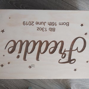 Memory Box, New Born, Personalised Engraved Poem, New Baby, Keepsake ...