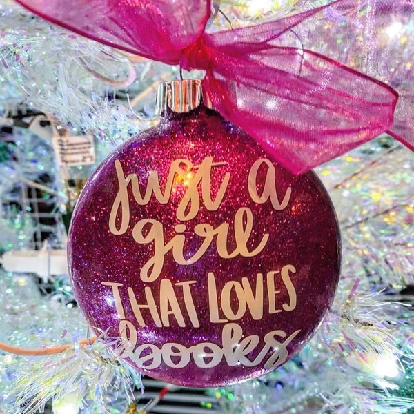 Reading Ornament - Book Worm Ornament - Reading - Reader - Library ...