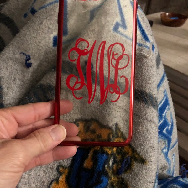 Phone Case Monogram Decal - Monogram Decal Phone Case - Phone Case ...