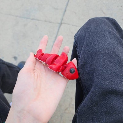 Penguin Flexi Fidget Key Chain, Sensory Toy, 3D Printed Gift, Keychain ...